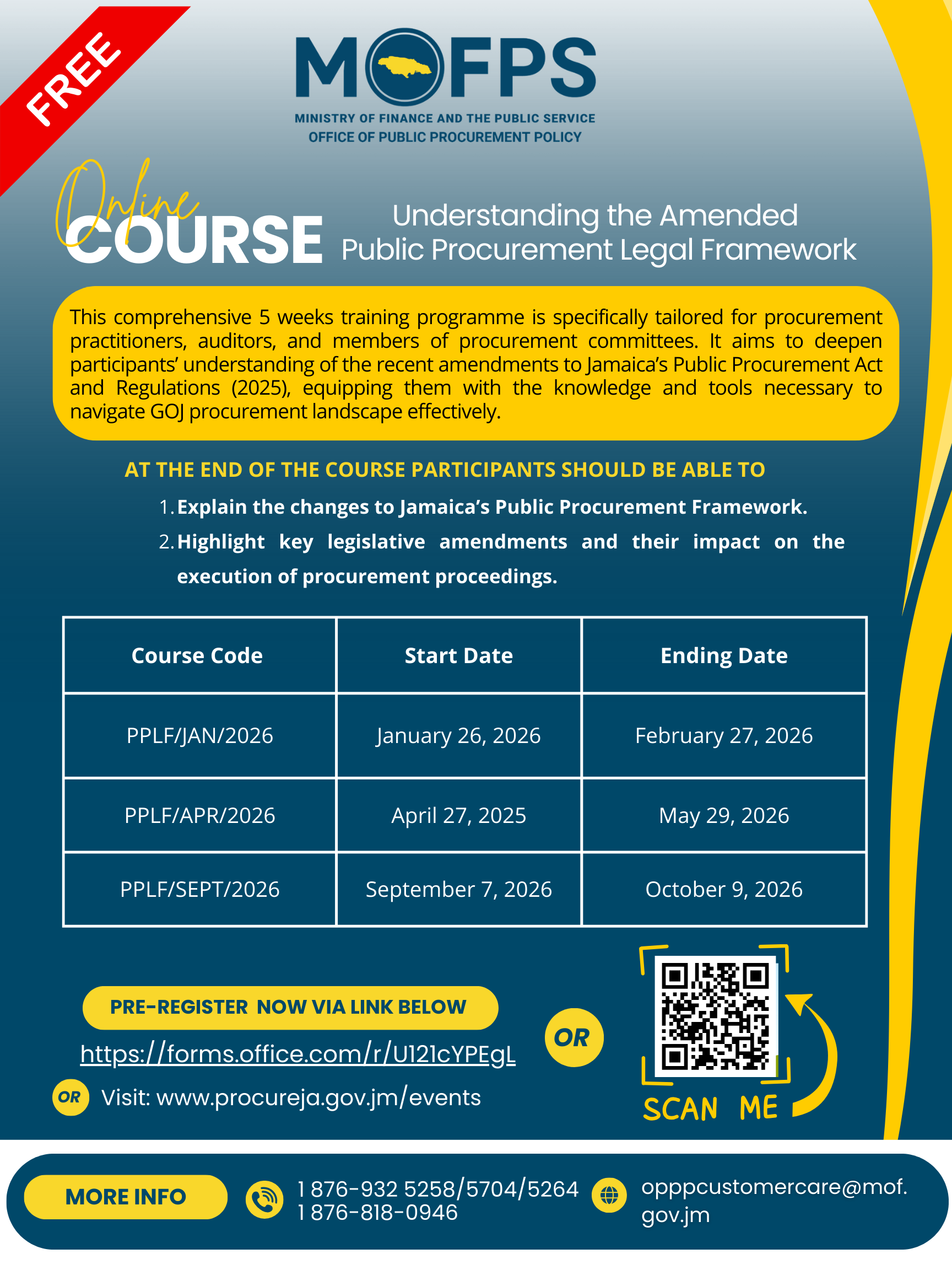 Online Course- Understanding Public Procurement Amended Legal Framework ...